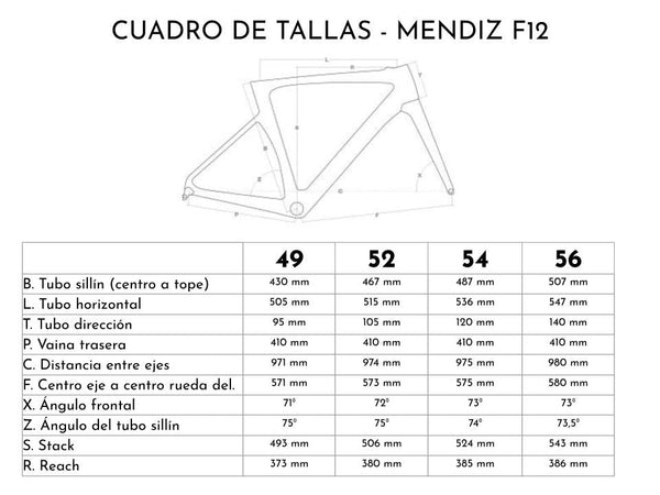 MENDIZ F12 - SRAM FORCE AXS - ARENA - T52 - RUEDAS CARBONO – NORPAT.CO
